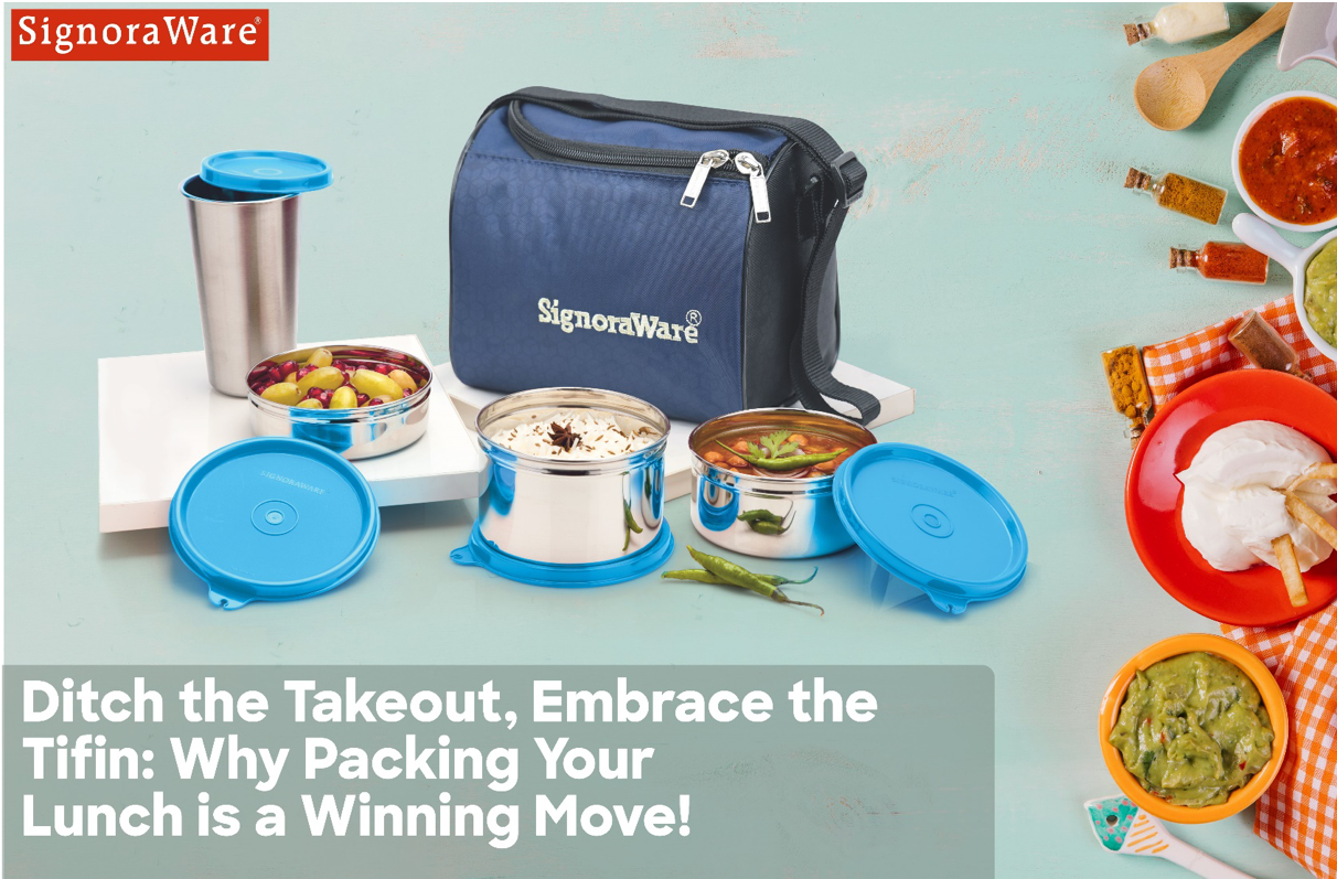 Ditch the Takeout, Embrace the Tiffin: Why Packing Your Lunch is a Win ...