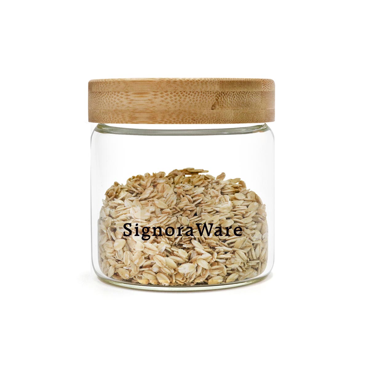 Glaze Jar with Bamboo Lid 200ml – Signoraware