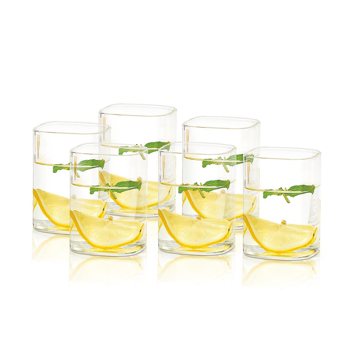 ILUSION Glass Square Small 280ml (Set/6) – Signoraware