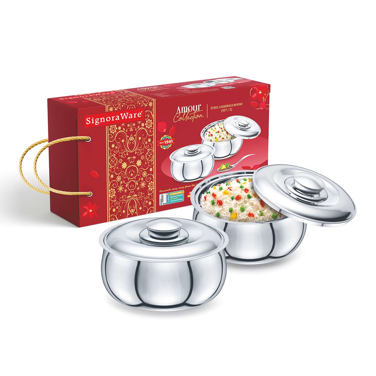 Hot Delight Casserole 1500ml + 1500ml (Set of 2) – Signoraware