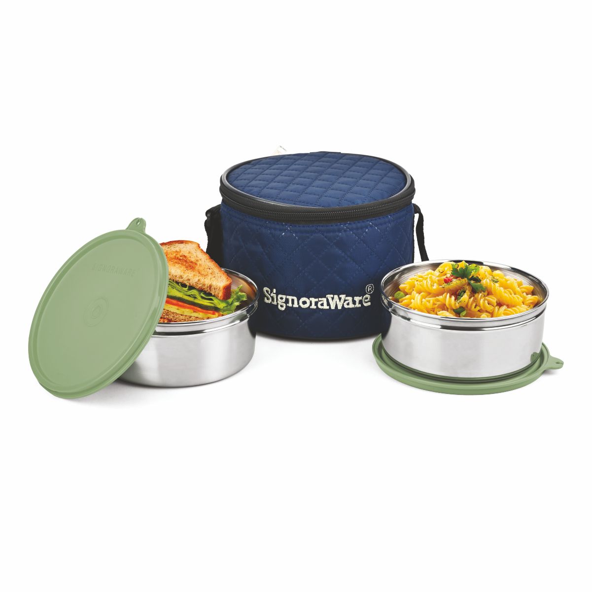 Big Meal Steel Lunch Box (2 Container) – Signoraware