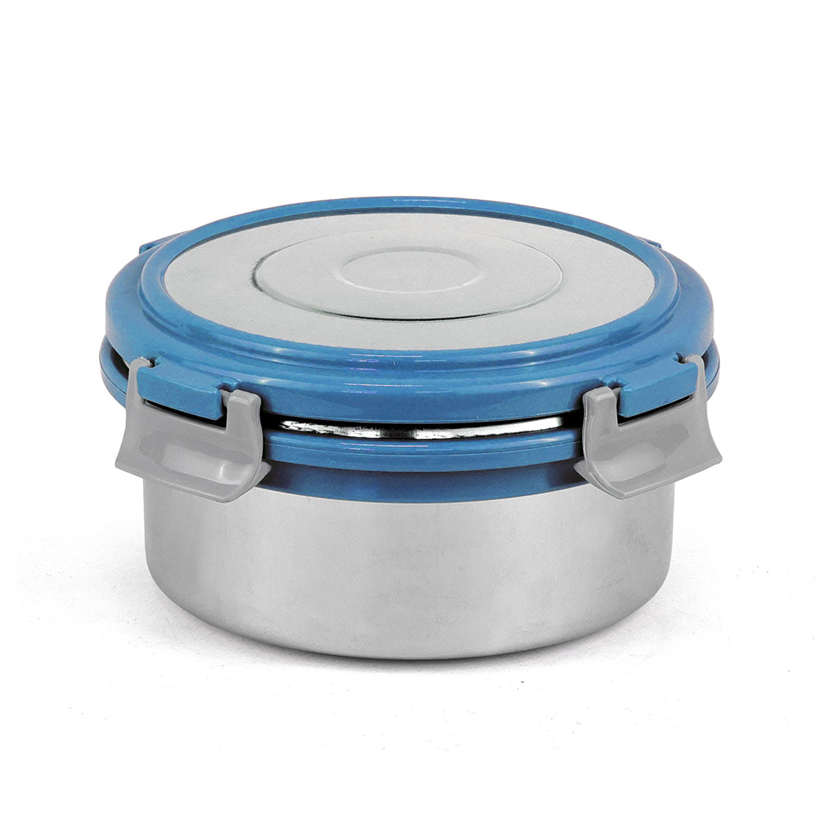 Lock N Store Steel Container Round with Steel lid 450ml – Signoraware