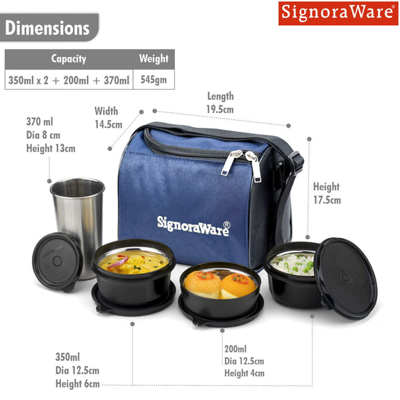 Monarch Best Steel Lunch Box – Signoraware